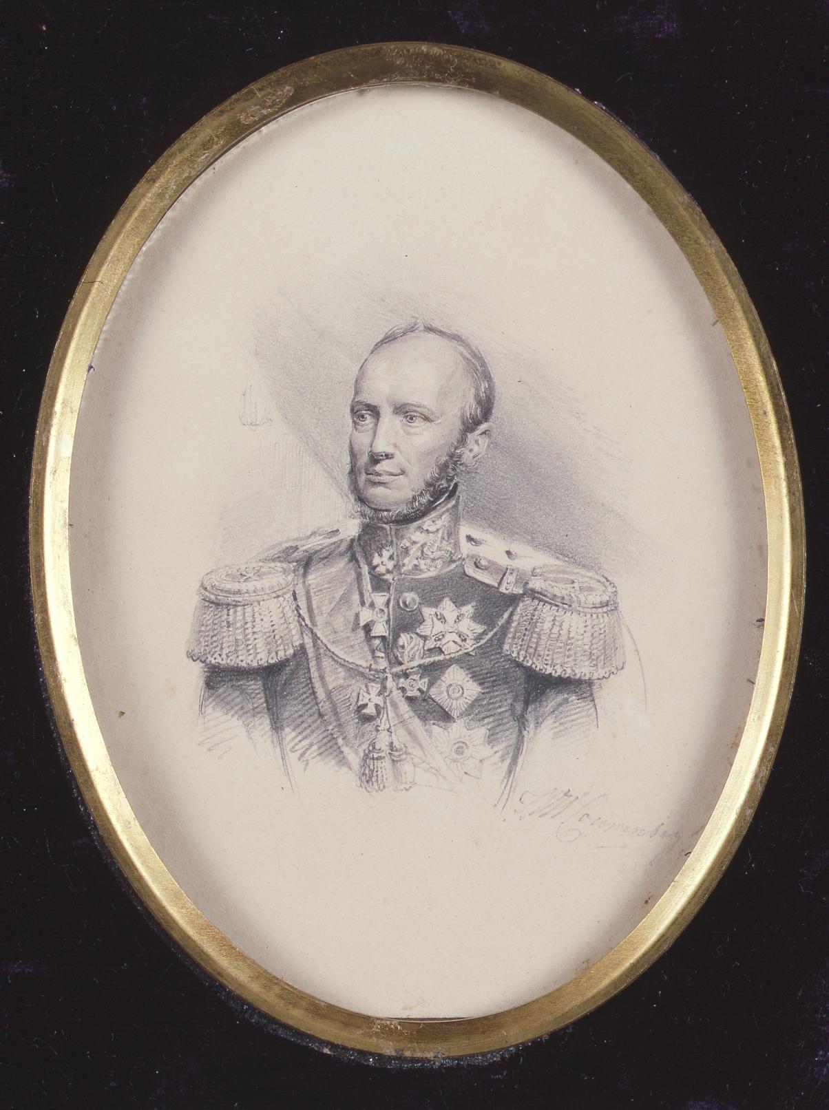Portretminiatuur van Willem II